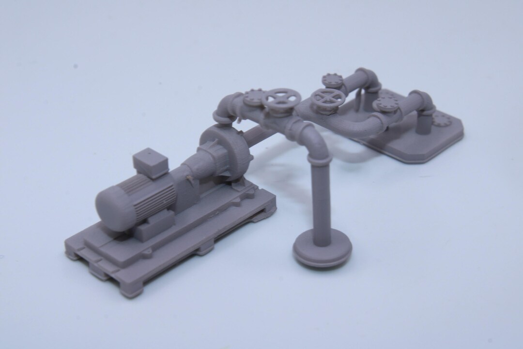 Industrial Pump With Piping Small - All Scales - Etsy