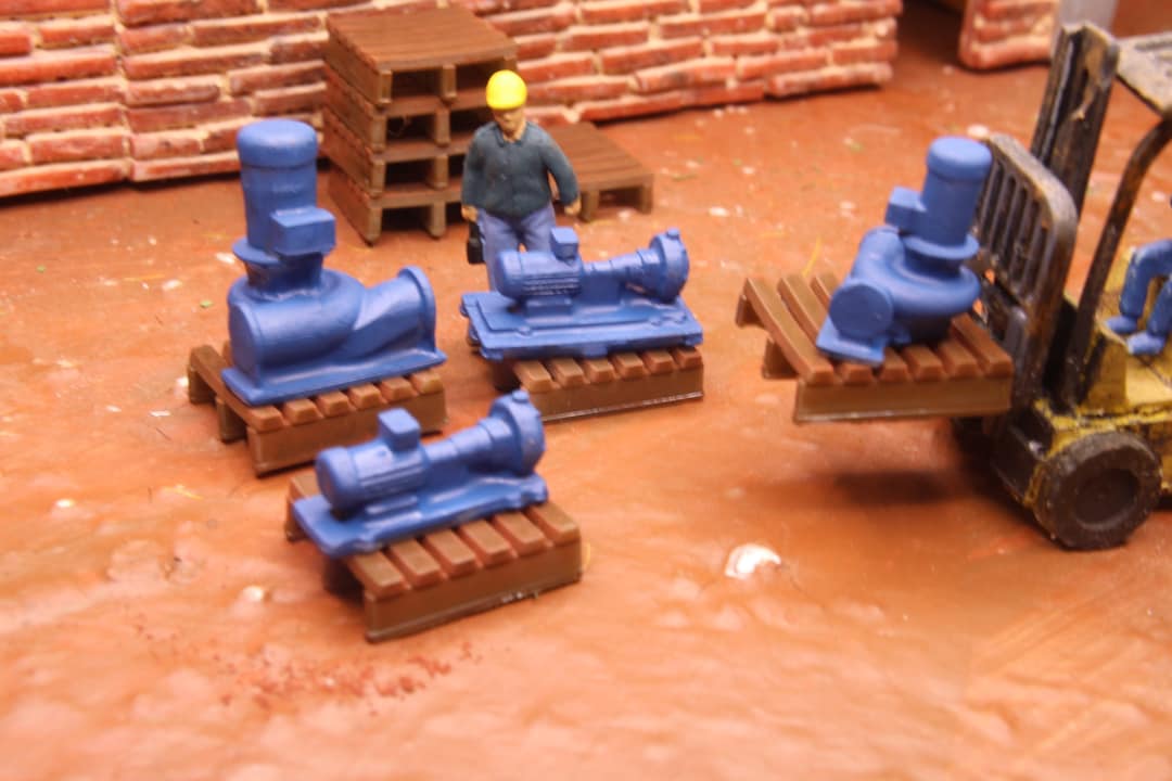 HO Scale Industrial Pumps – Resin Model Kit, Diorama Factory Detail ...