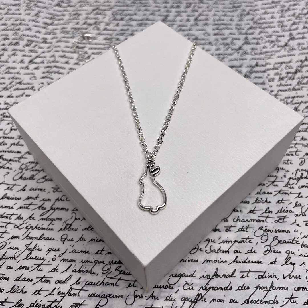 Rabbit Silver Chain Necklace Pendant Jewellery Gift - Etsy