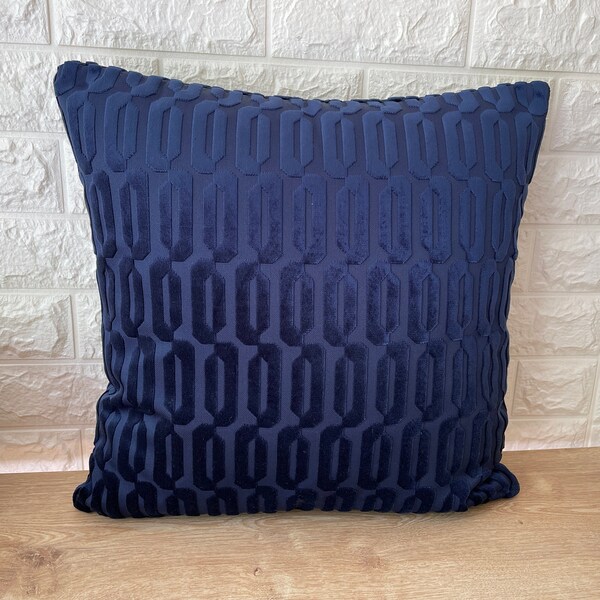Blue Velvet Pillow - Etsy