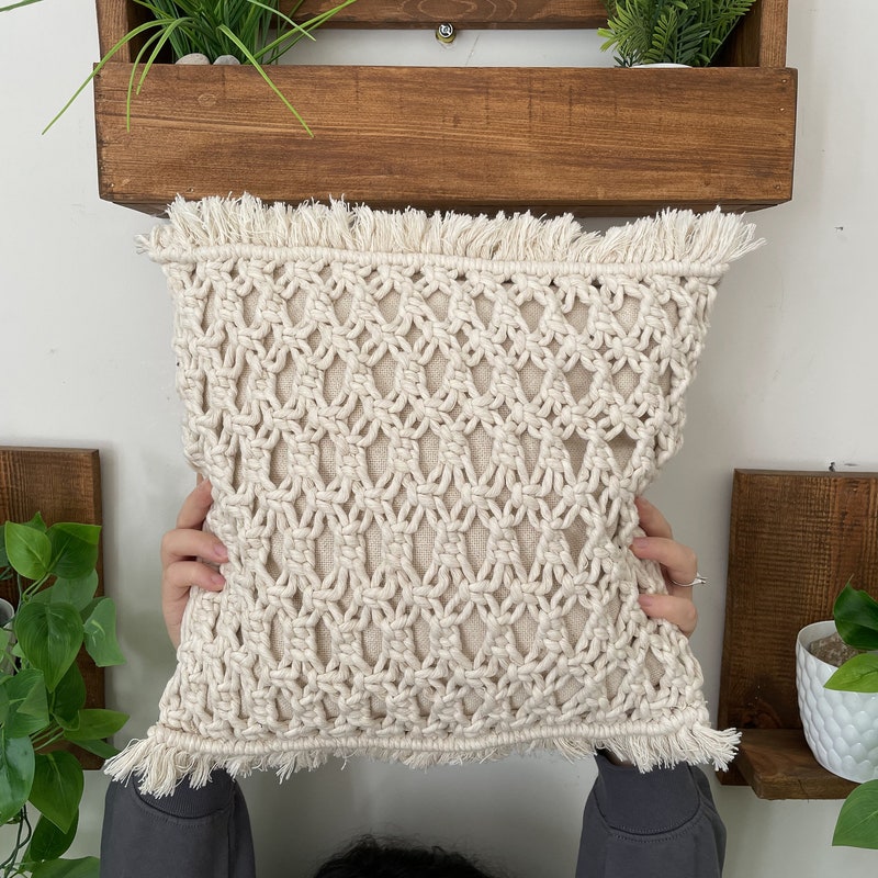 Macrame Pillow - Etsy