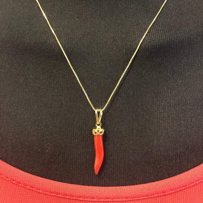 Red Coral Necklace - Etsy