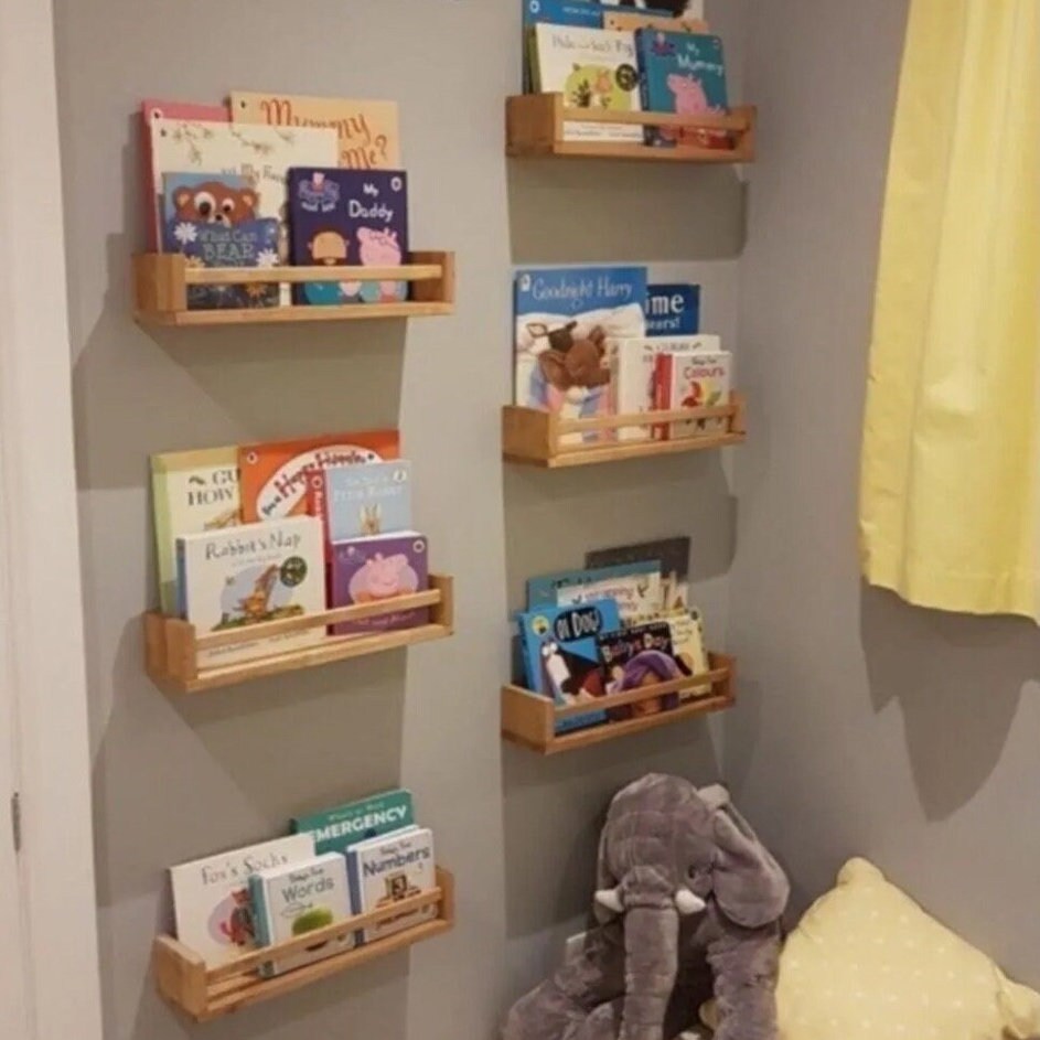 Wooden Wall Shelf With Minimalist Design Set of 3, Multi-purpose Shelf ...