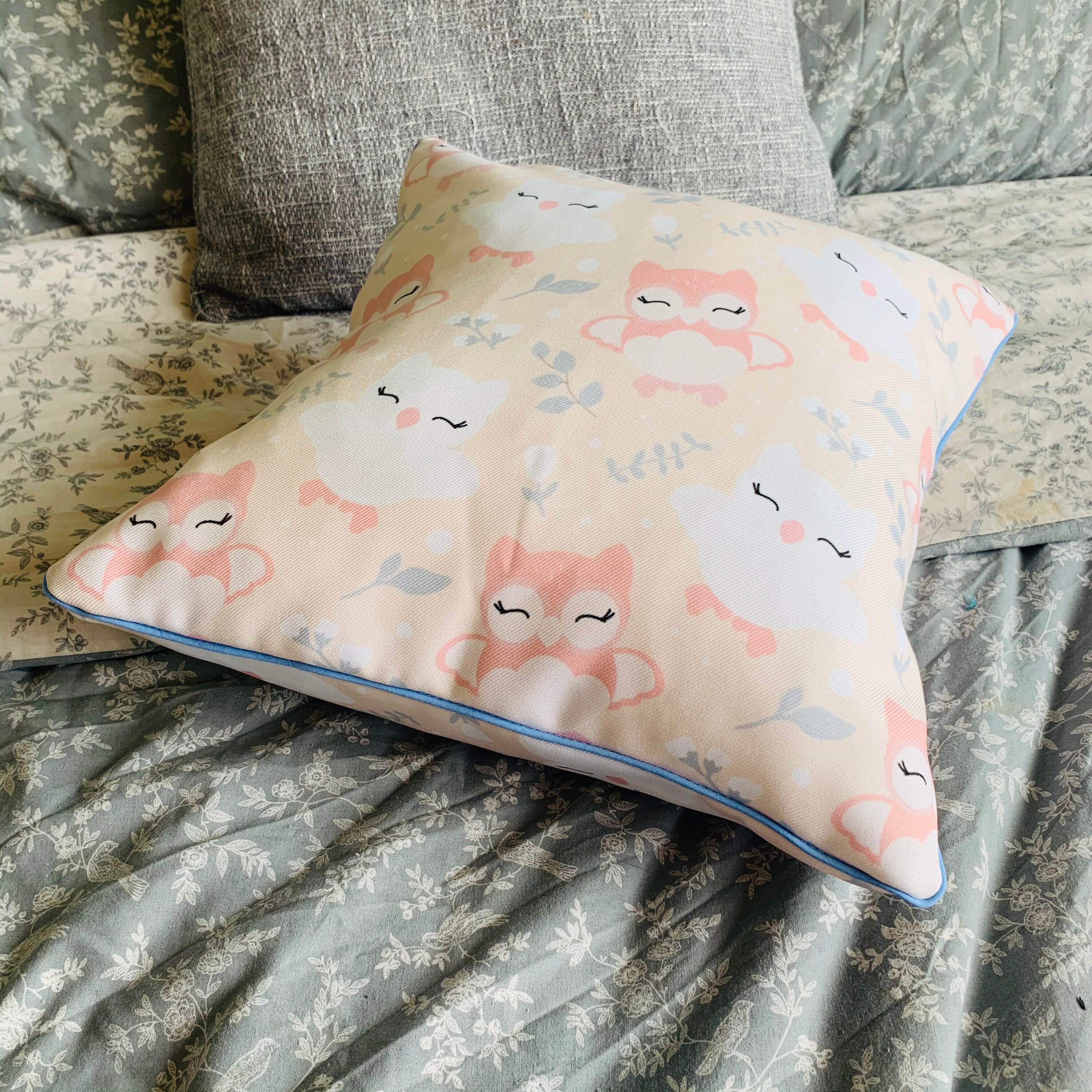 Cute, Handmade Animal Print Decorative Cushions 30x30cm - Etsy UK