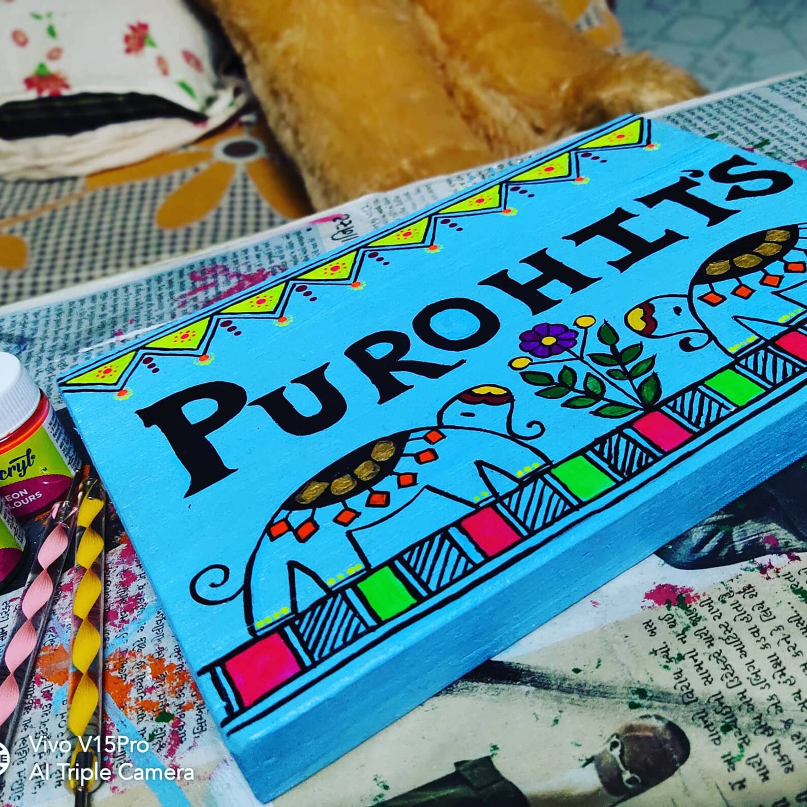 Handpainted Nameplate/decor Items/handmade/traditional Art - Etsy