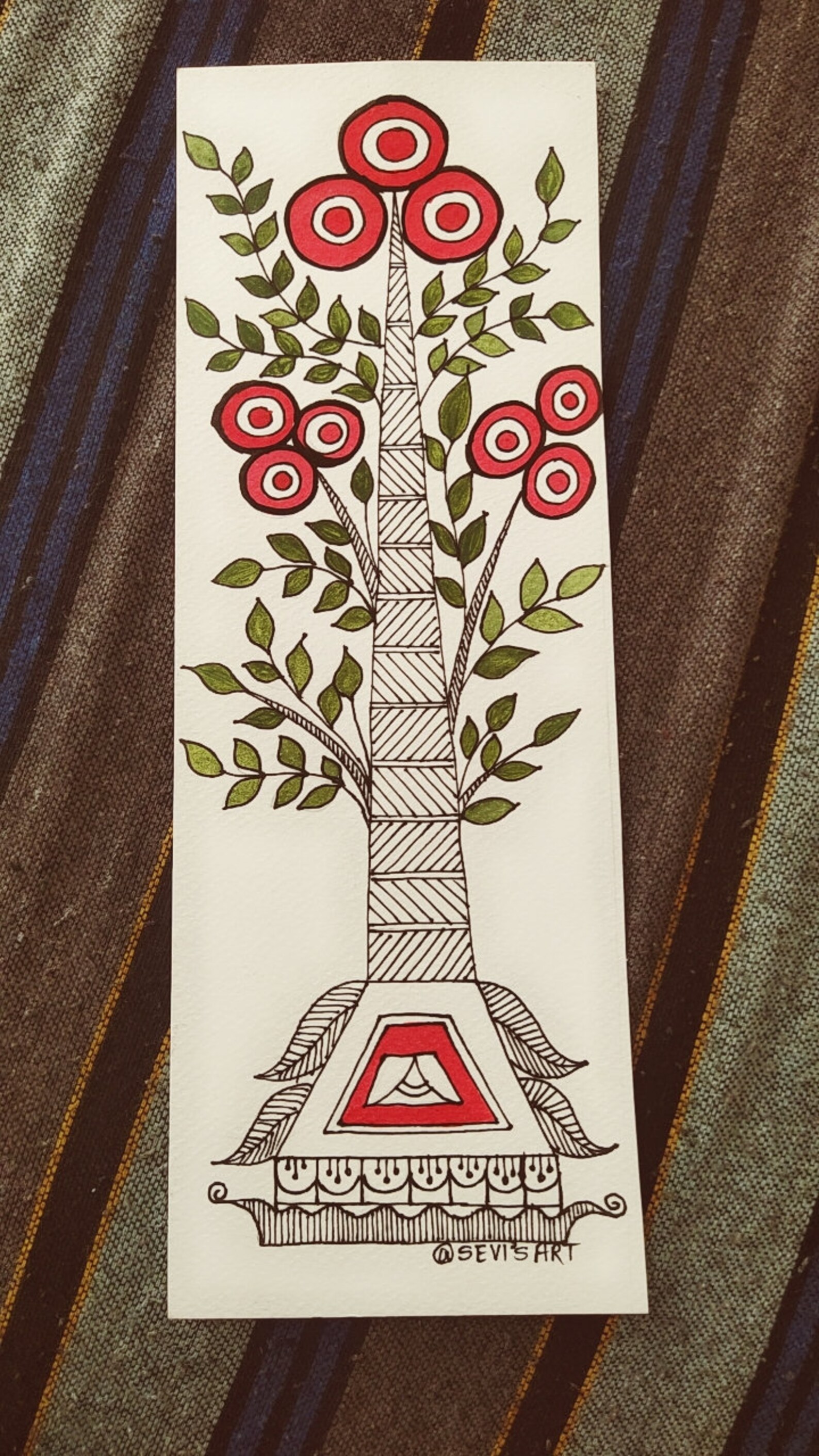 Madhubani Handmade Indian Painting for Wall Decor - Etsy