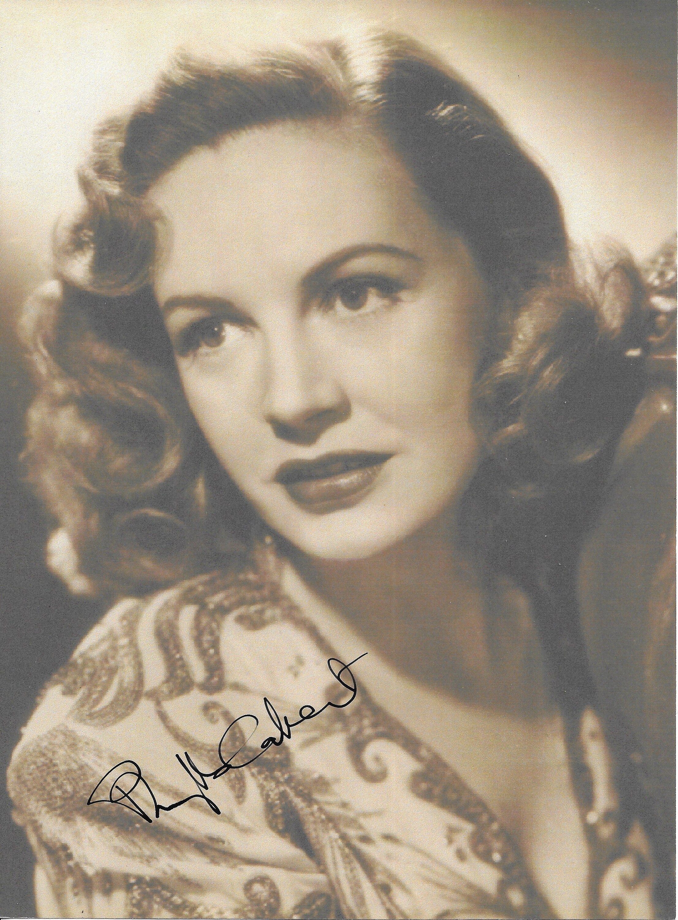 Phyllis Calvert Film Actress 10x8 Signed Photograph | Etsy