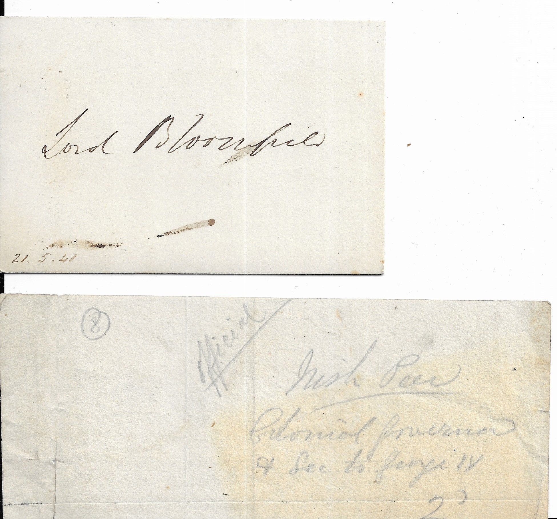 4 British Lords Barons Mps Military 1800s Signed Autographs With ...