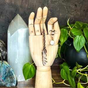 Copper Spiral Magic Wand Quartz Pendulum - Handcrafted Witchy Decor ...