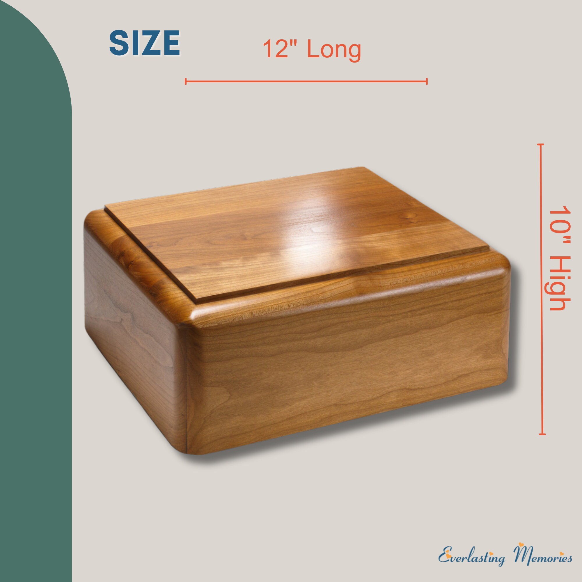 EVR Memories Simple Cherry Cremation Urn Made in Montana USA Wood Urn ...
