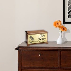 EVR Memories Palm Trees Cremation Urn Personalized With Custom Plate ...