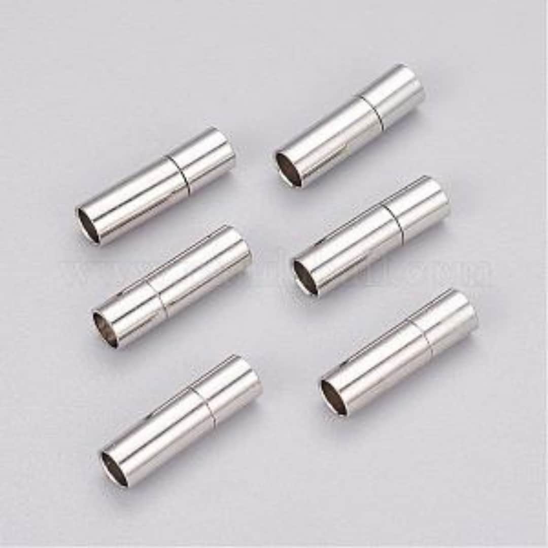 10 Pc Barrel Bayonet Clasps, End Caps Clasp for Leather Cord and ...