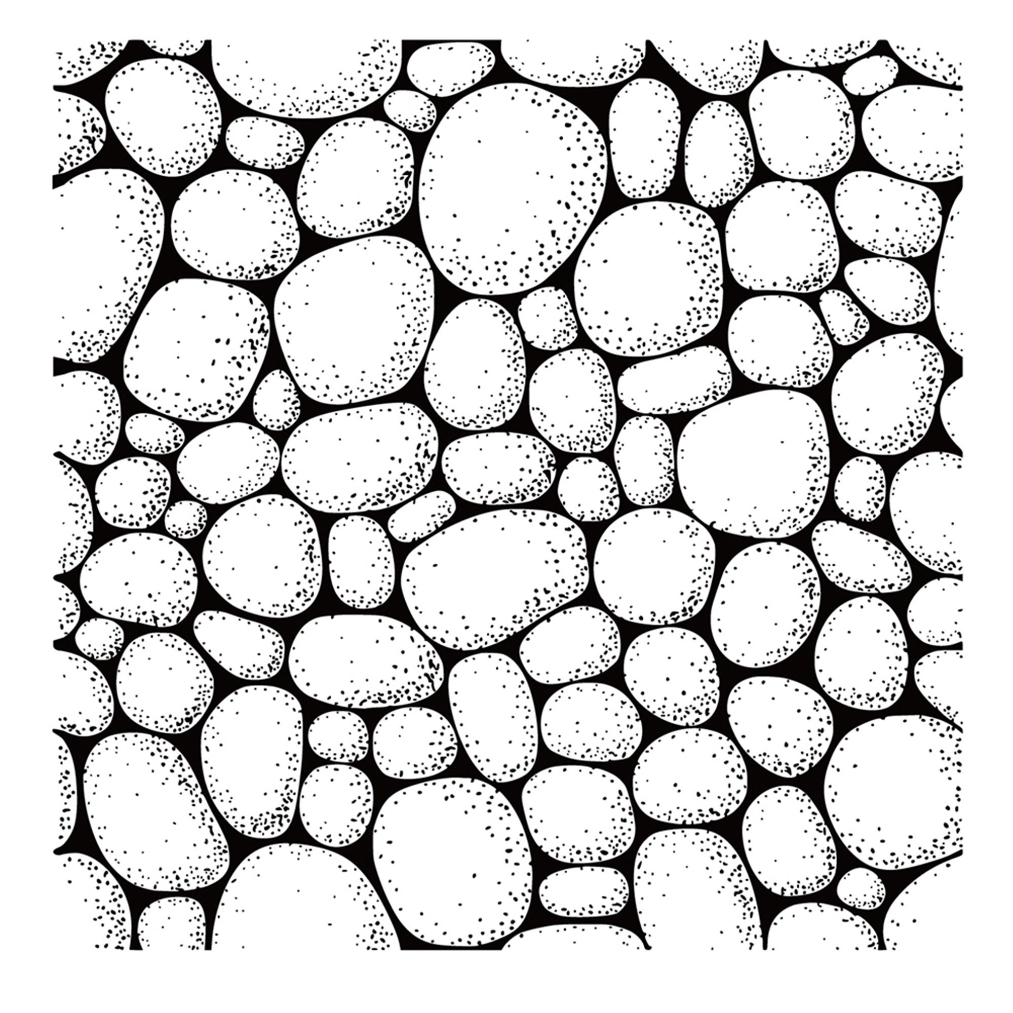 Pebbles 14x14cm Silicone Transparent Clear Stamp Polymer Clay - Etsy