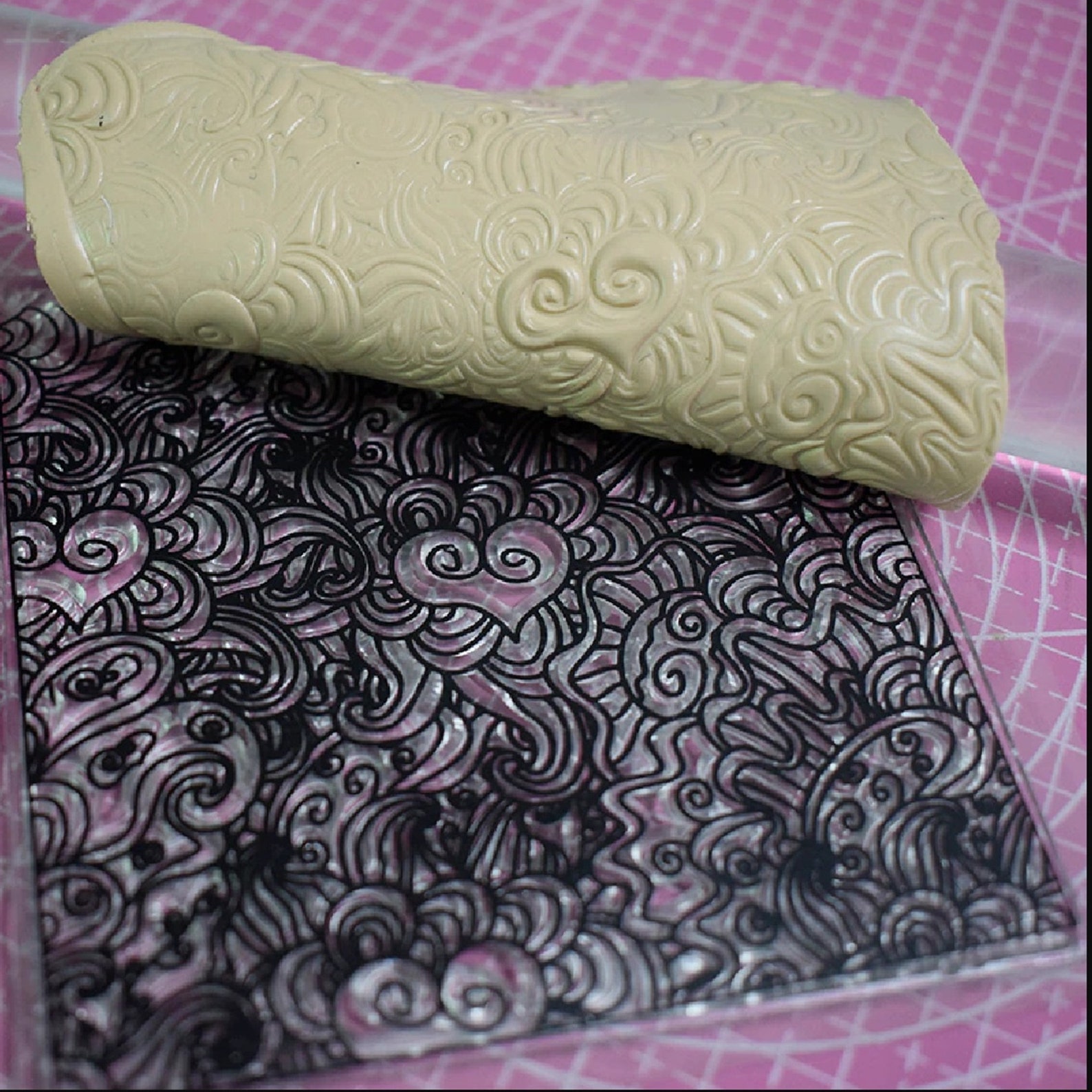 Pebbles 14x14cm Silicone Transparent Clear Stamp Polymer Clay - Etsy