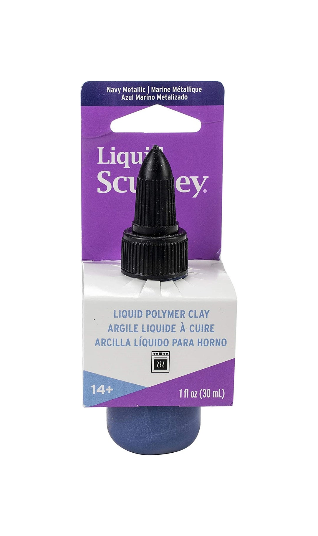 Navy Metallic Liquid Bakeable Clay by Sculpey 1oz Bottle Mix With Oil ...