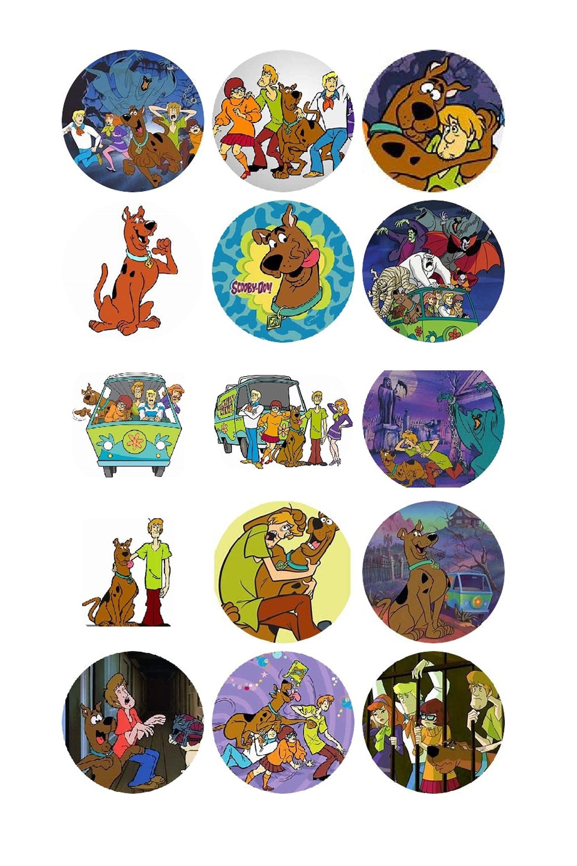 Scooby Doo Digital Image Collage Sheet 4 X 6 Inches 15 Images | Etsy