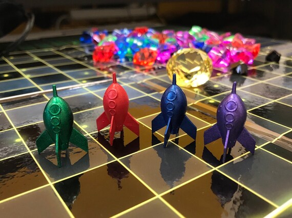 Space Rocket Figures Set of 4 Colors for Motivational - Etsy