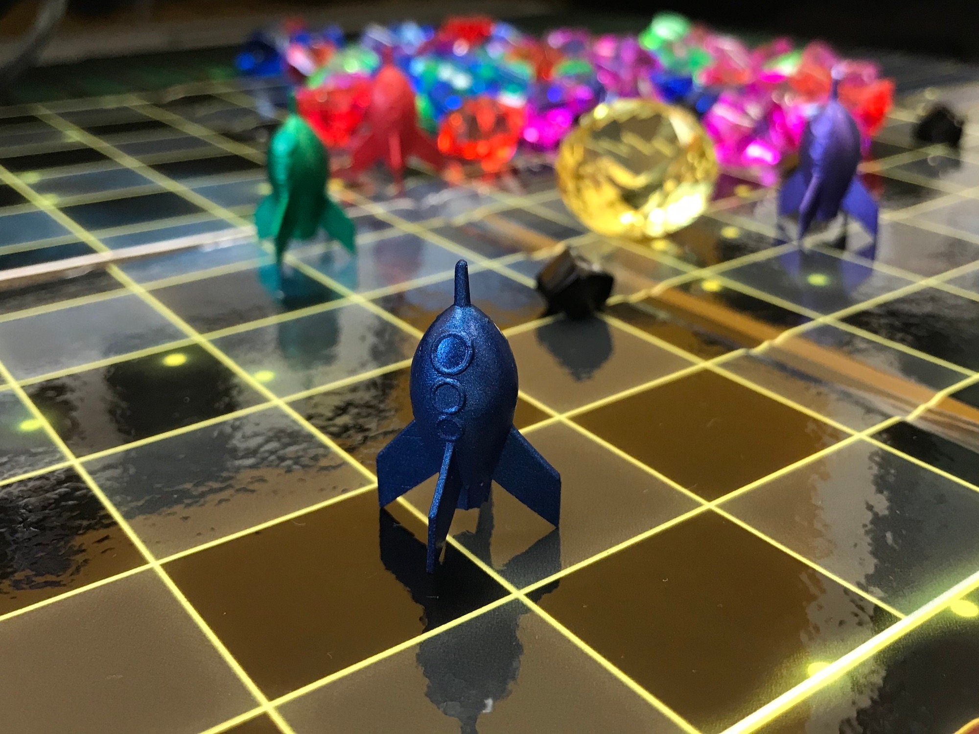 Space Rocket Figures - Set of 4 Colors for Motivational Reward, Crafts ...