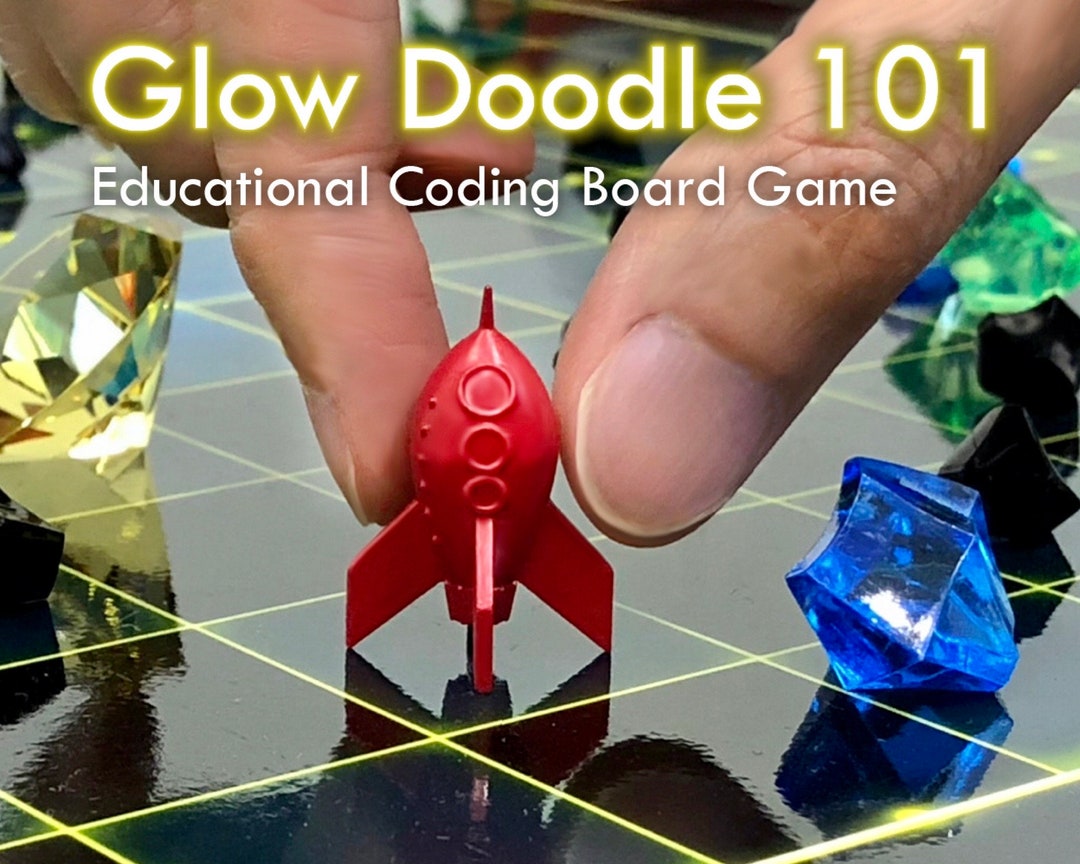 Glow Doodle 101 - Educational Coding Boarding Game - Etsy