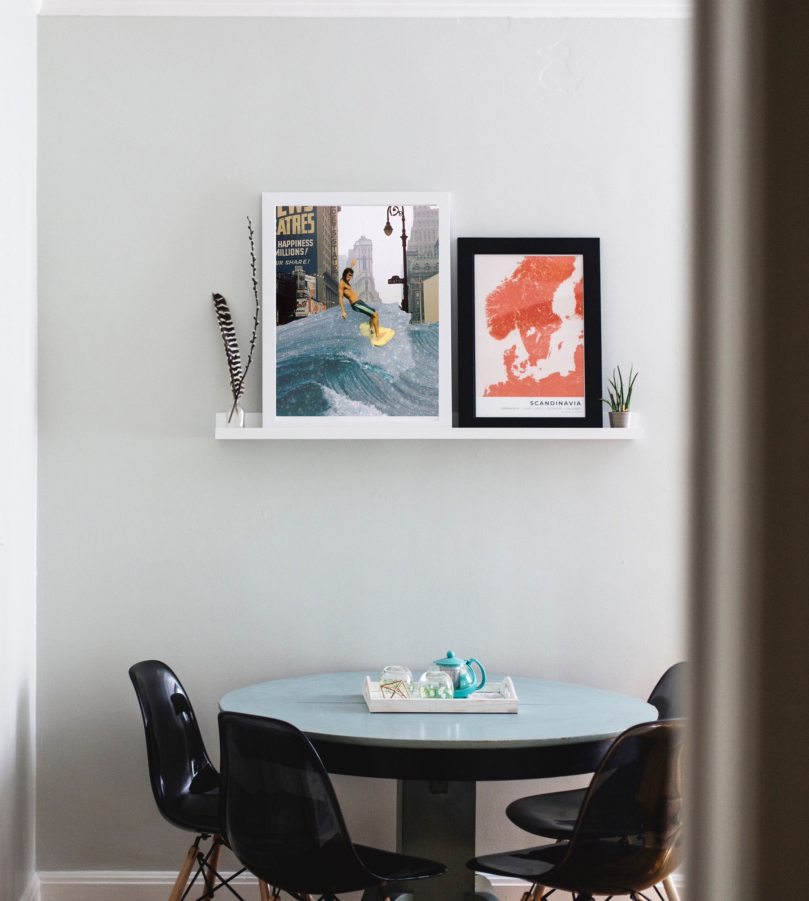 Downtown Surf Collage Art Surreal Art Collage Wall Art - Etsy