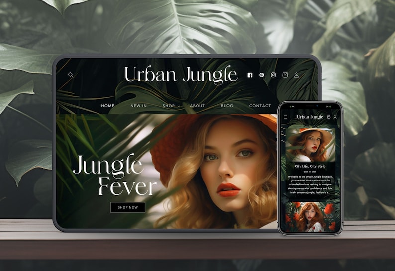 Urban Jungle Shopify Theme Template - Shopify Website Design - Shopify ...