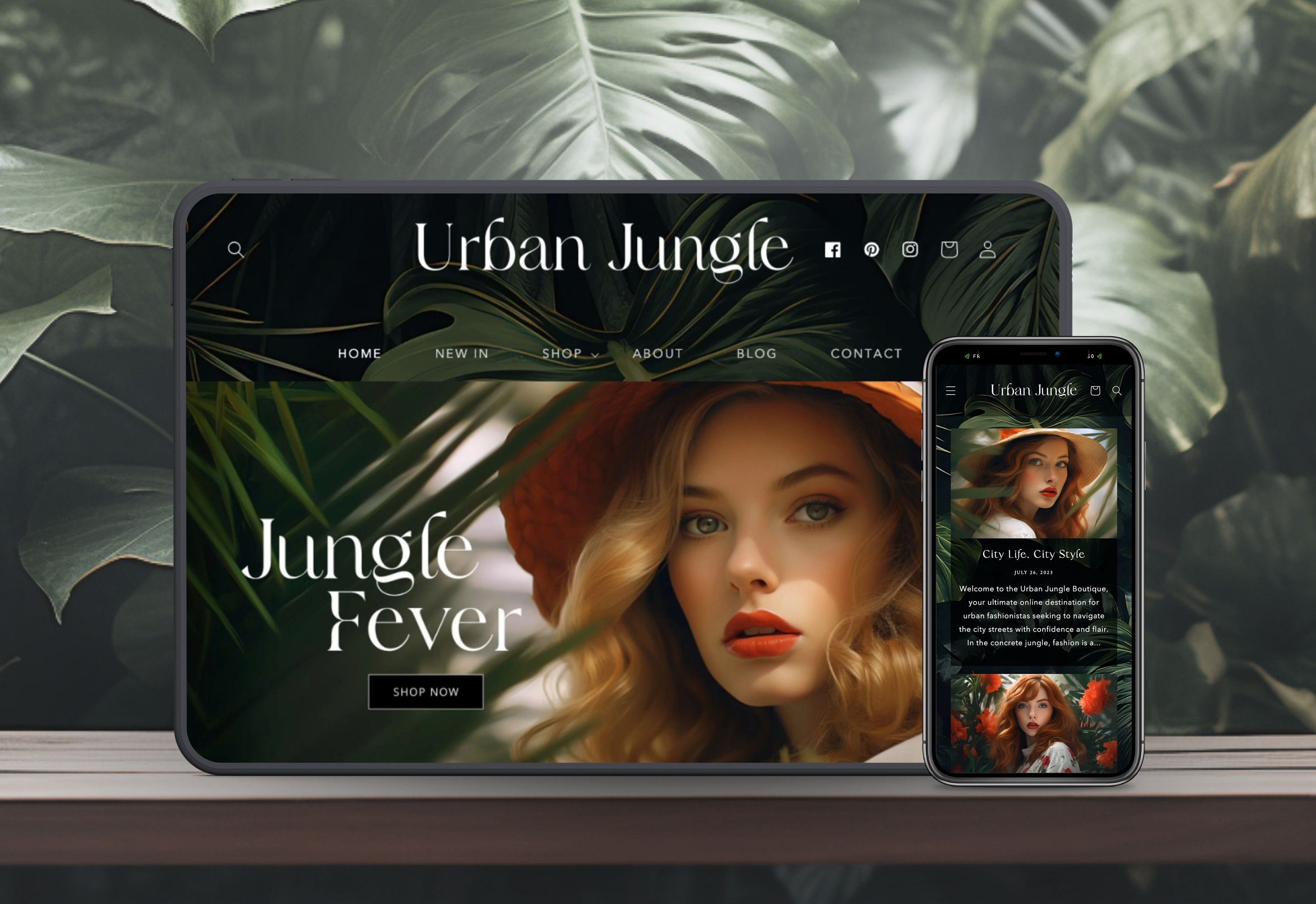 Urban Jungle Shopify Theme Template - Shopify Website Design - Shopify ...