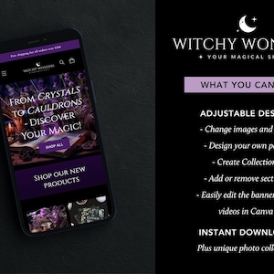 Witchy Shopify Theme Package - Shopify Website Design - Shopify Website ...