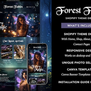 Enchanting Shopify Theme Template | Magic Shopify Website Design ...