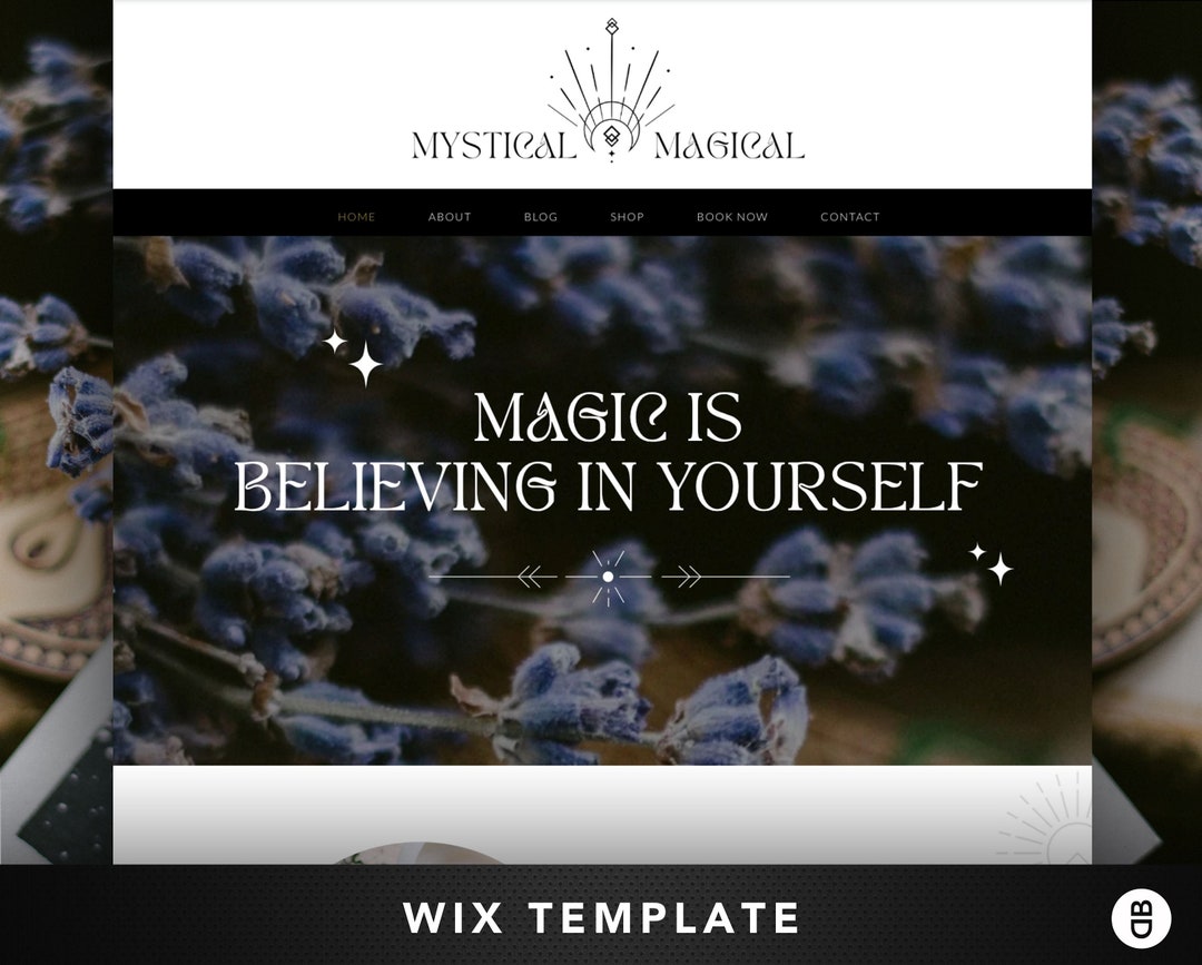 Mystical Magic Sales Page Template for Wix | Wix Sales Landing Page ...