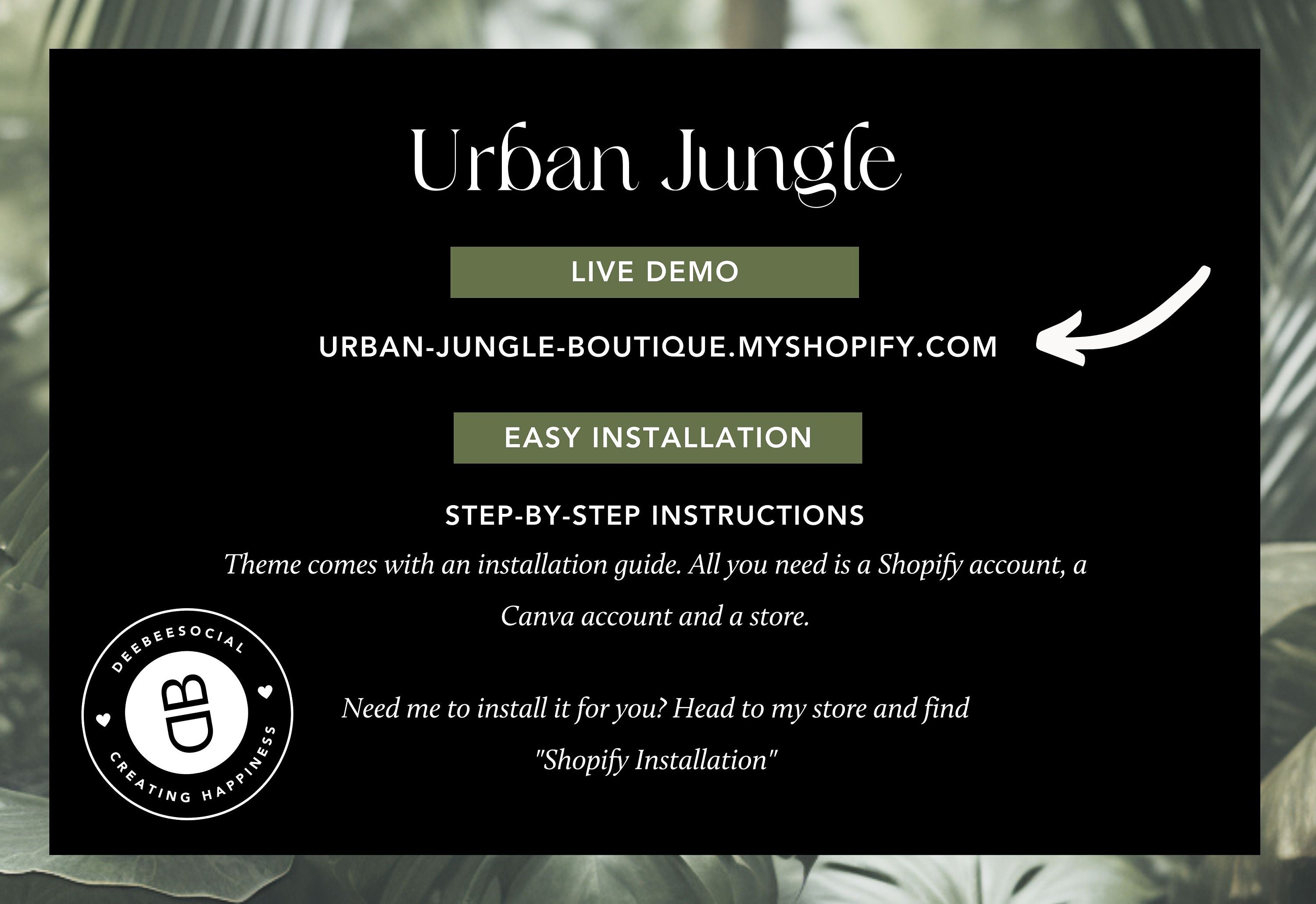 Urban Jungle Shopify Theme Template - Shopify Website Design - Shopify ...