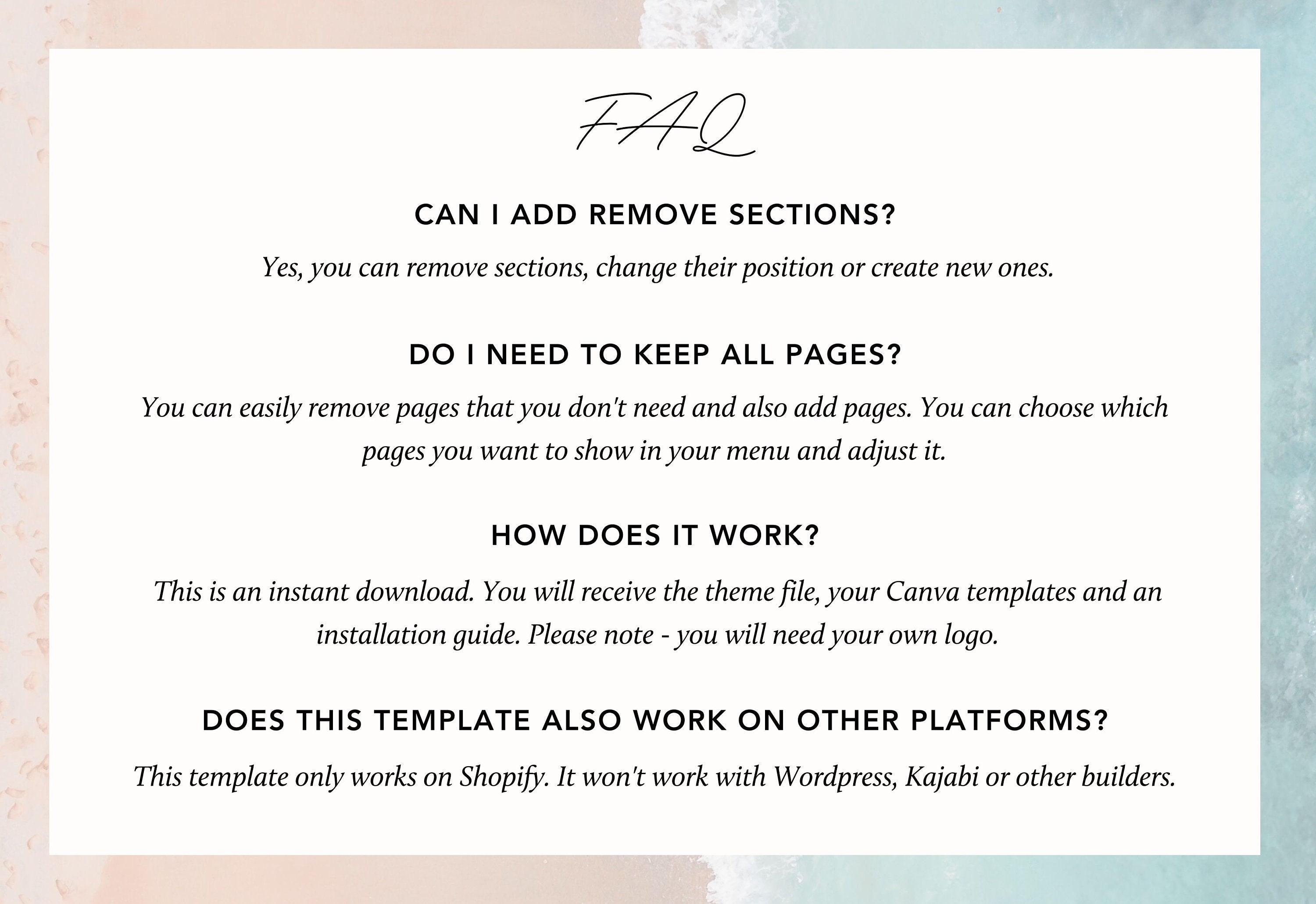 Gradient Shopify Theme Template Shopify Website Design Shopify Pastel ...