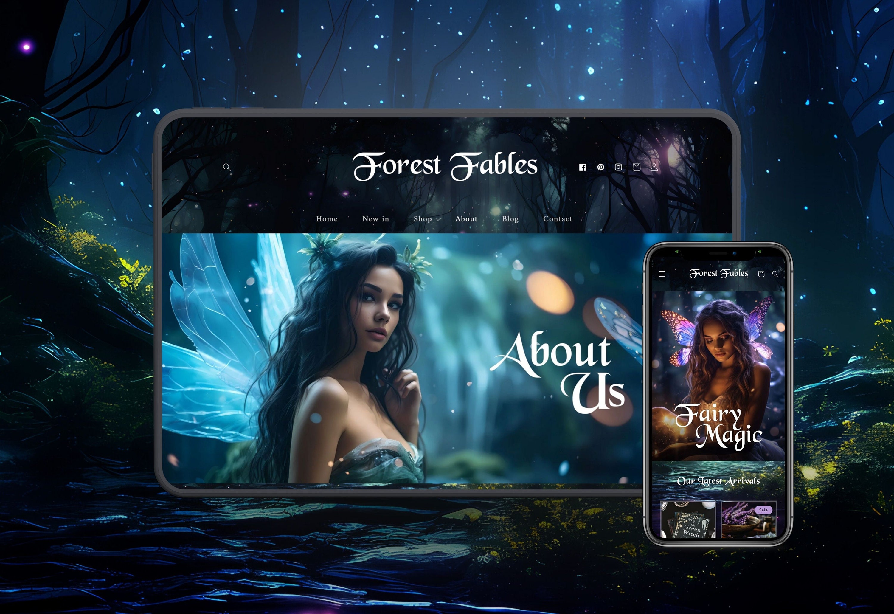 Enchanting Shopify Theme Template | Magic Shopify Website Design ...