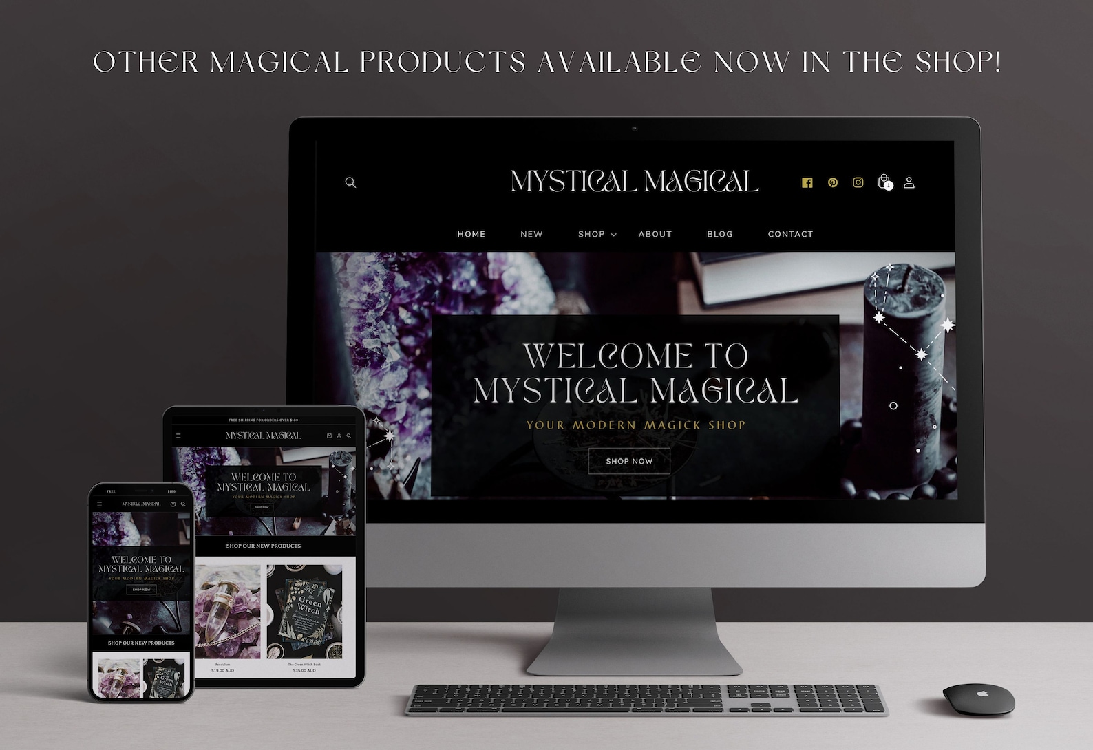 Crystal Instagram Templates for Canva Spiritual Instagram - Etsy Australia