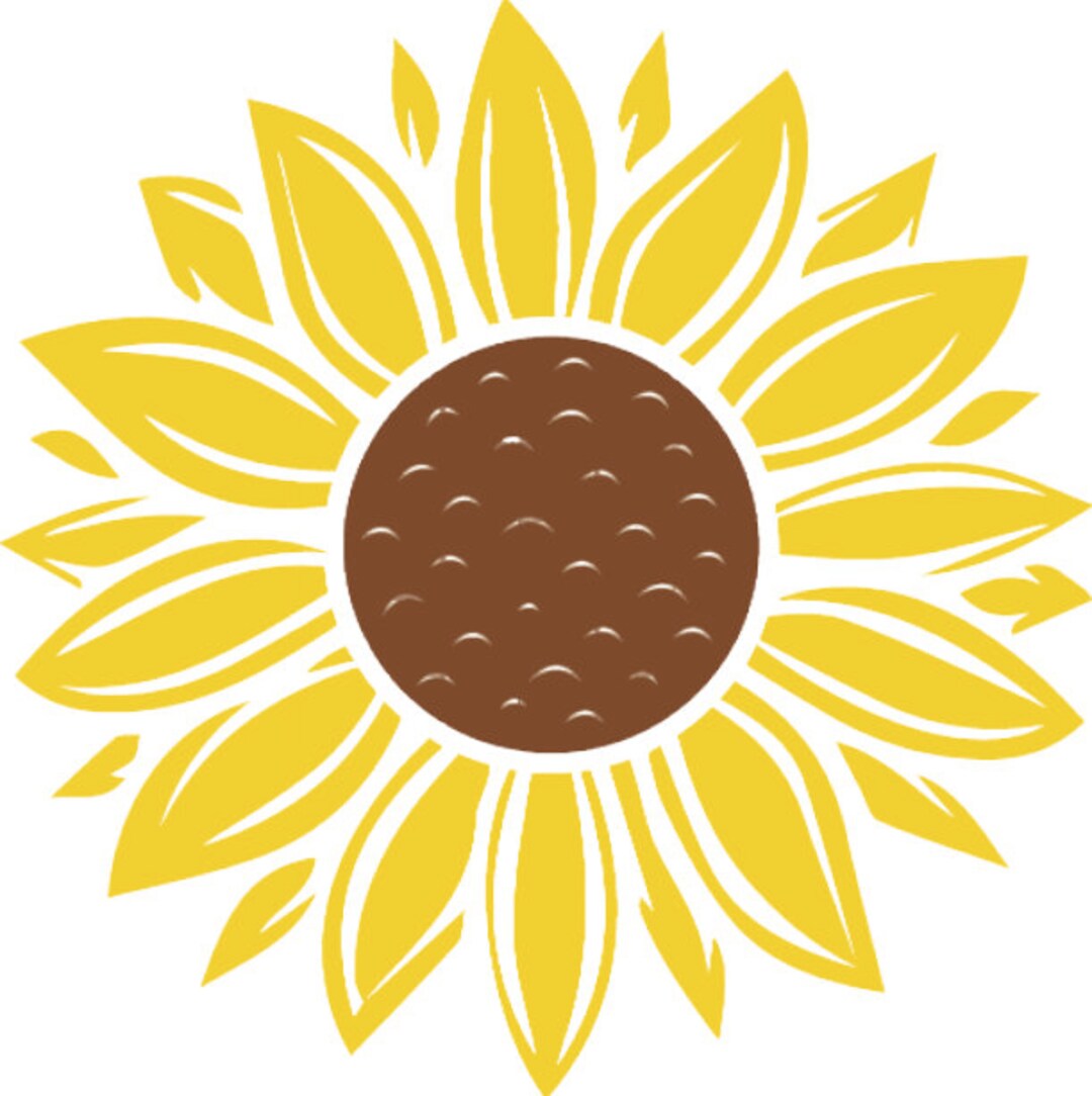 Sunflower SVG - Etsy