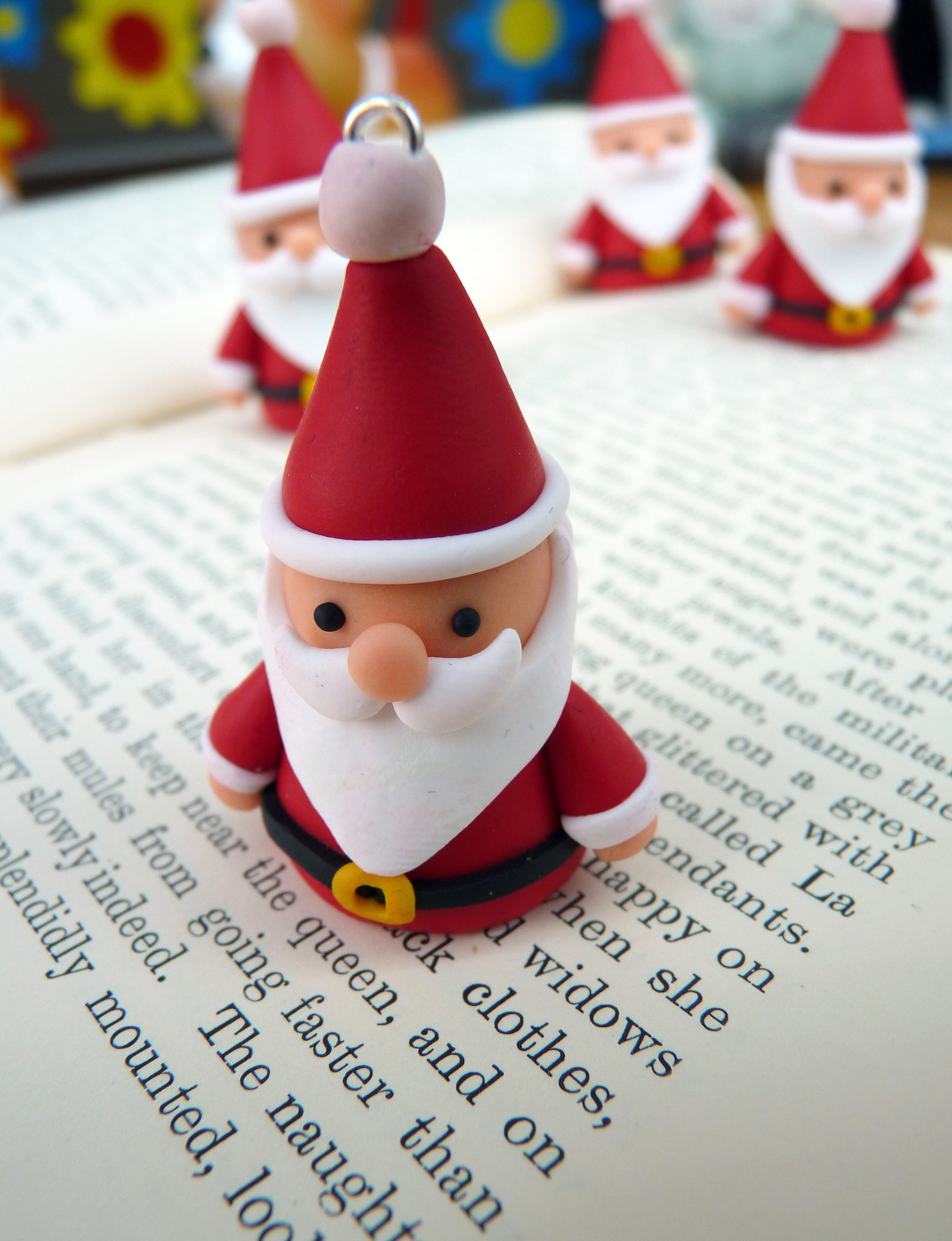 Christmas Santa Xmas Keyring Decoration - Etsy