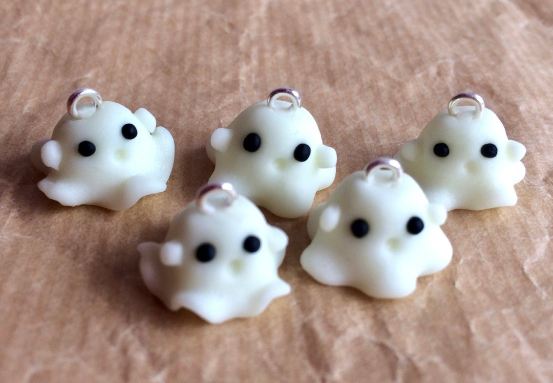 Mini Glow-in-the-dark Ghost Keyring Charm Halloween - Etsy