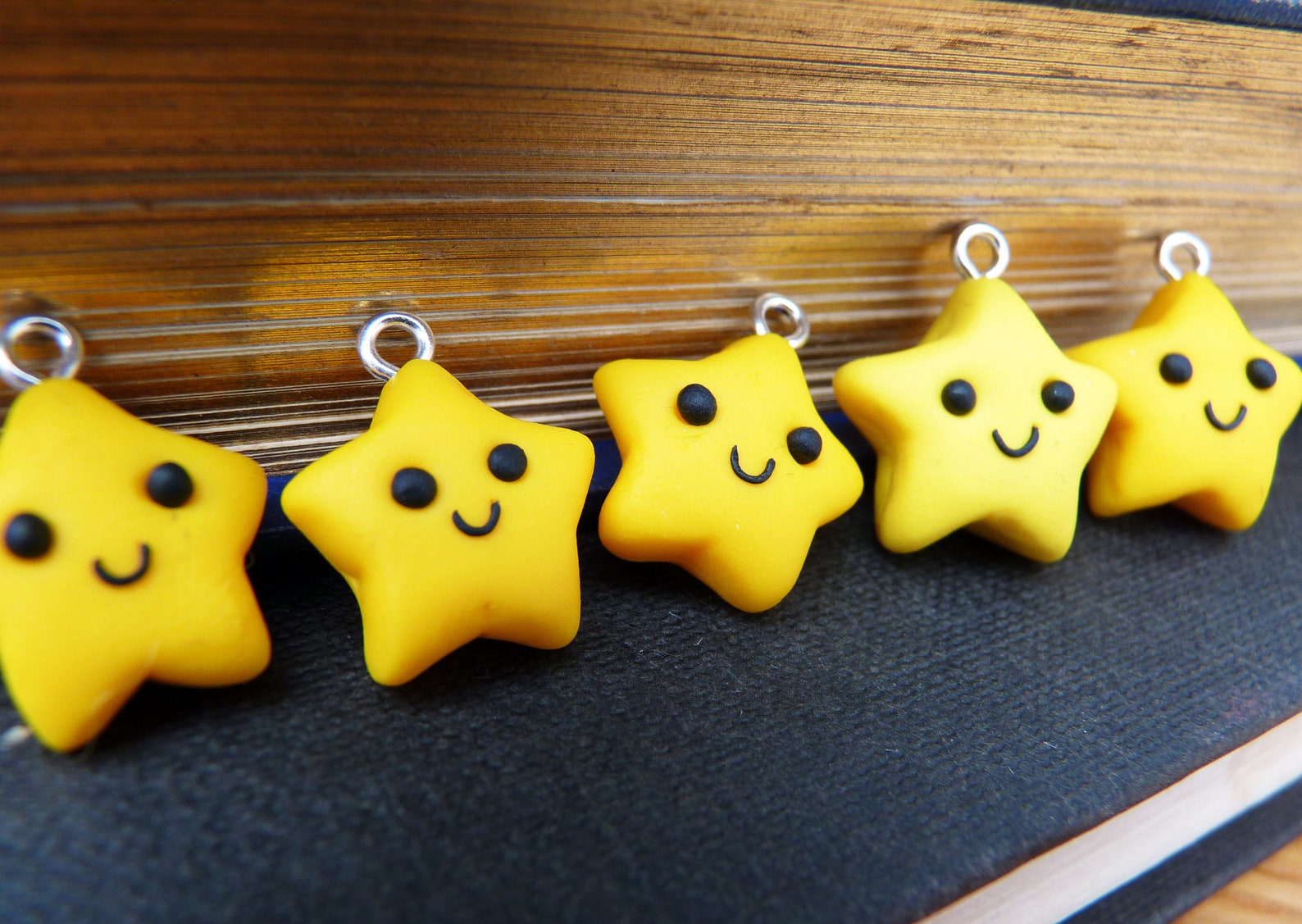 Hearts and Stars Keyring Charms - Etsy