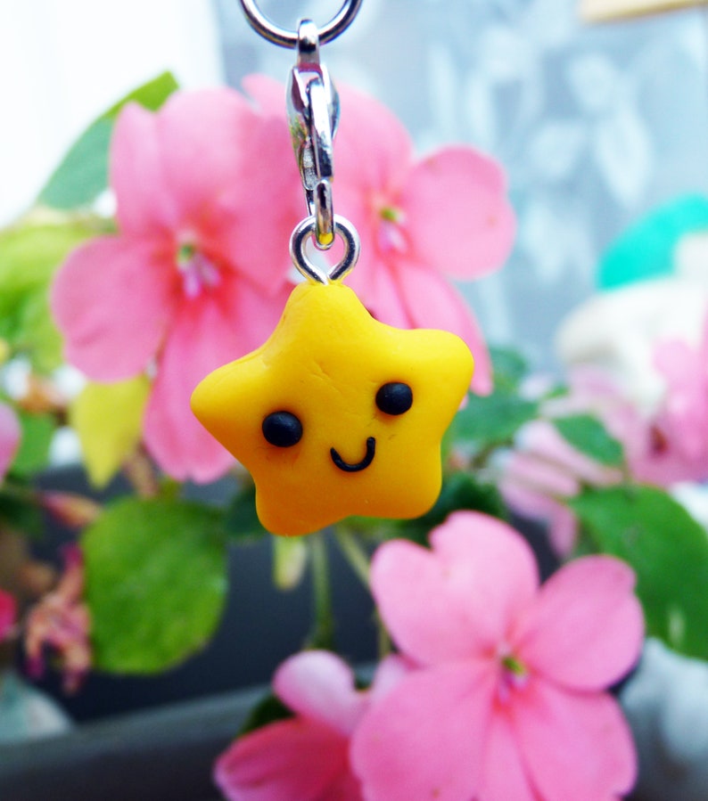 Hearts and Stars Keyring Charms - Etsy