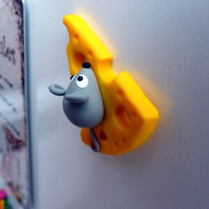 Mouse and Cheese Fridge Magnet - Etsy