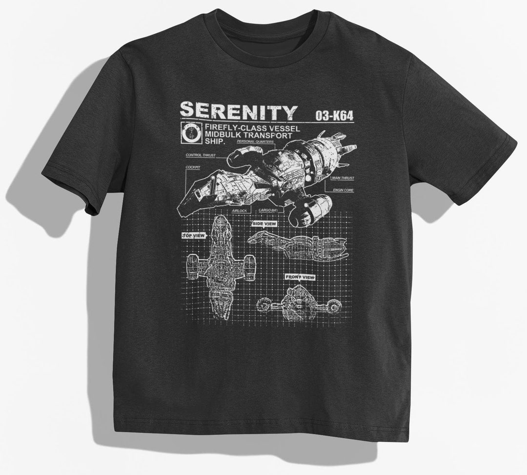 Firefly Serenity Specs T-shirt, Firefly T-shirts, Firefly TV Cult ...