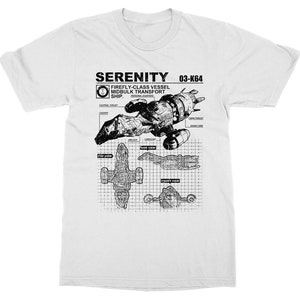 Firefly Serenity Specs T-shirt, Firefly T-shirts, Firefly TV Cult ...