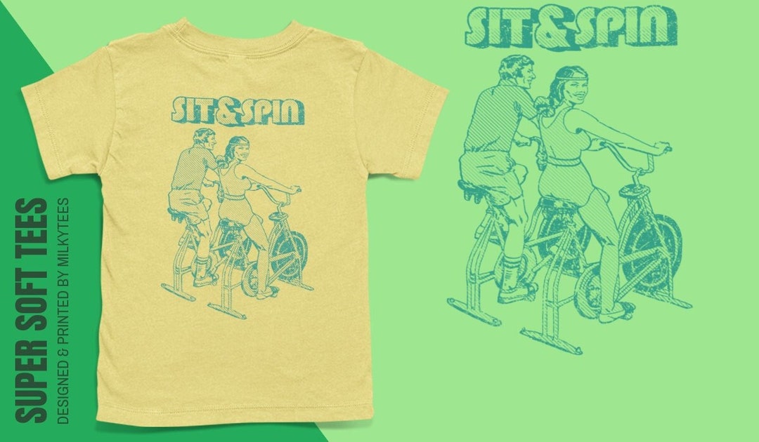 Spinning T-shirt Retro Spin Bike T-shirt Spinning T-shirt - Etsy