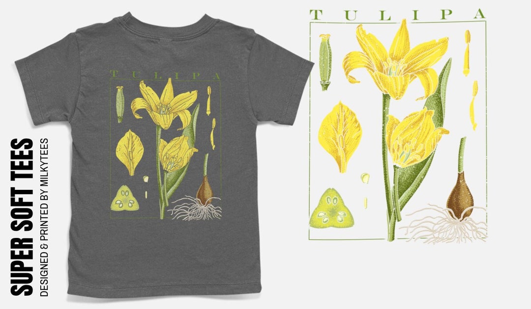 Tulip Plant T-shirts, Garden and Plant T-shirts, Hippy Chic Plant T ...