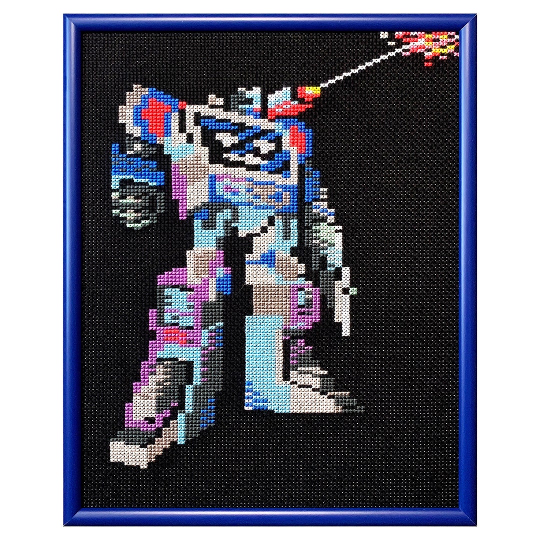 The Transformers "soundwave" - Commodore 64 Video Game Handmade Cross ...