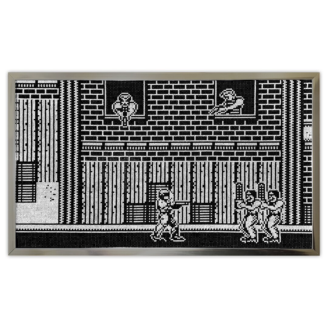 Robocop - ZX Spectrum Video Game Handmade Cross Stitch Framed Art - Etsy