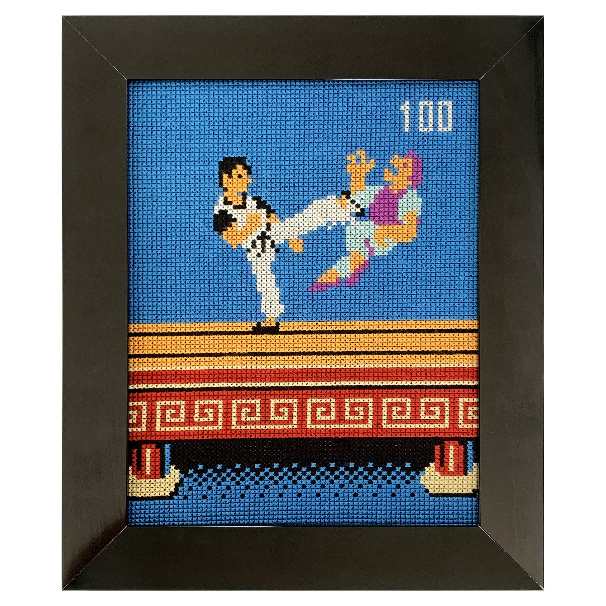 Kung Fu - Nintendo NES Video Game Handmade Cross Stitch Framed Art - Etsy