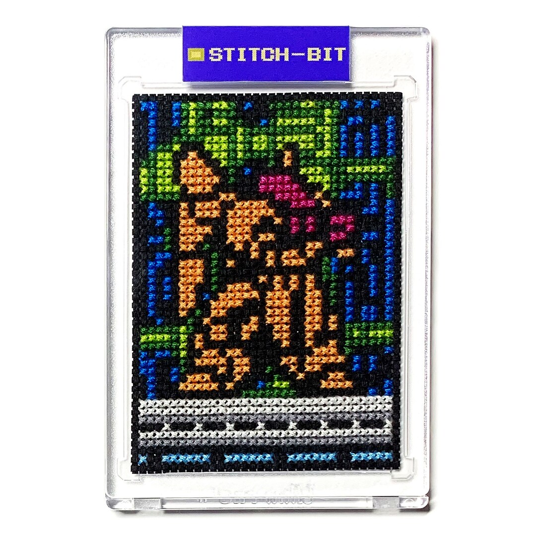 STITCH-BIT Byte/41 - "metal Storm" Handmade Retro Video Game Cross ...