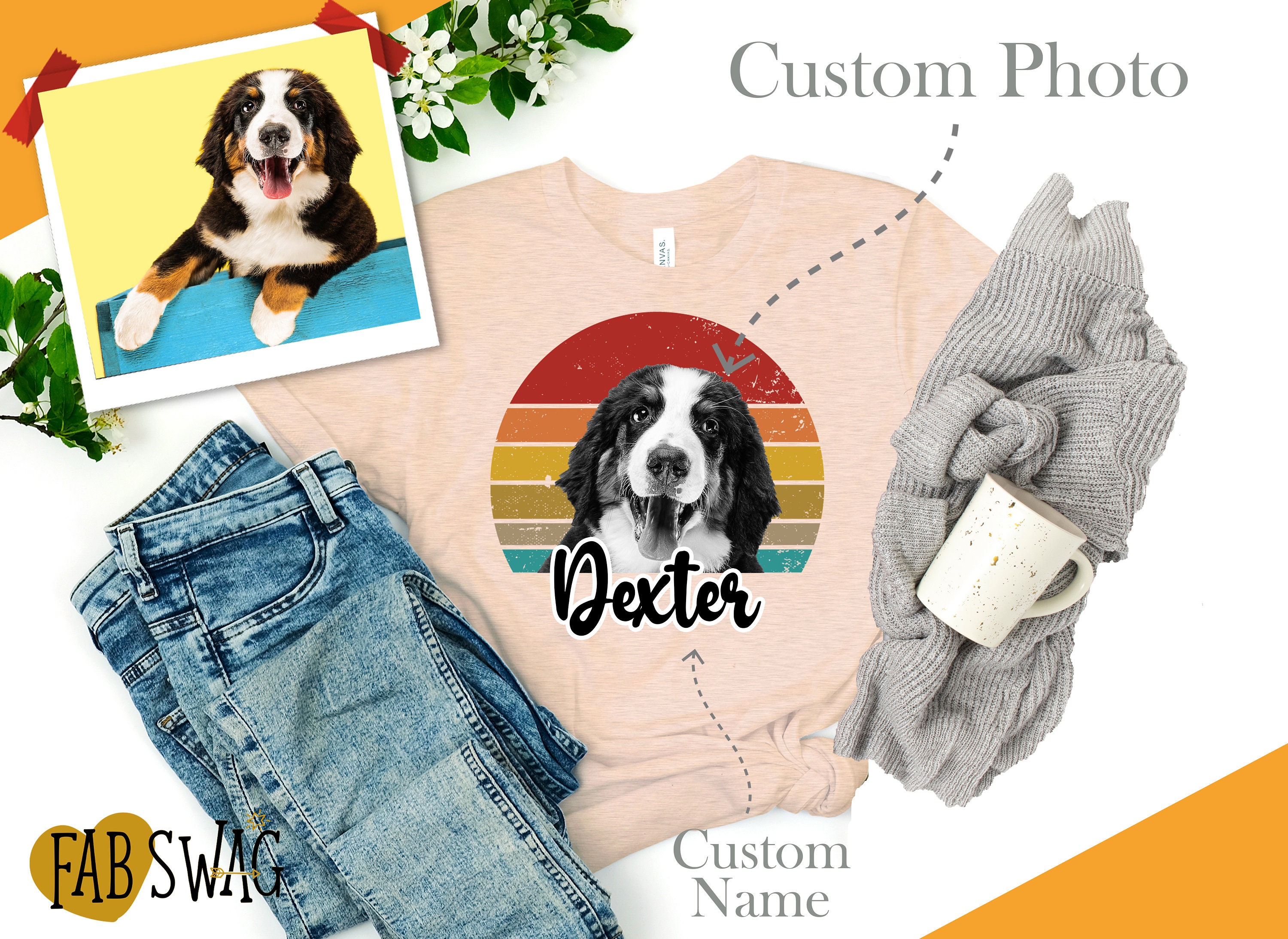 Camisa personalizada de cara de perro camisas de perro | Etsy