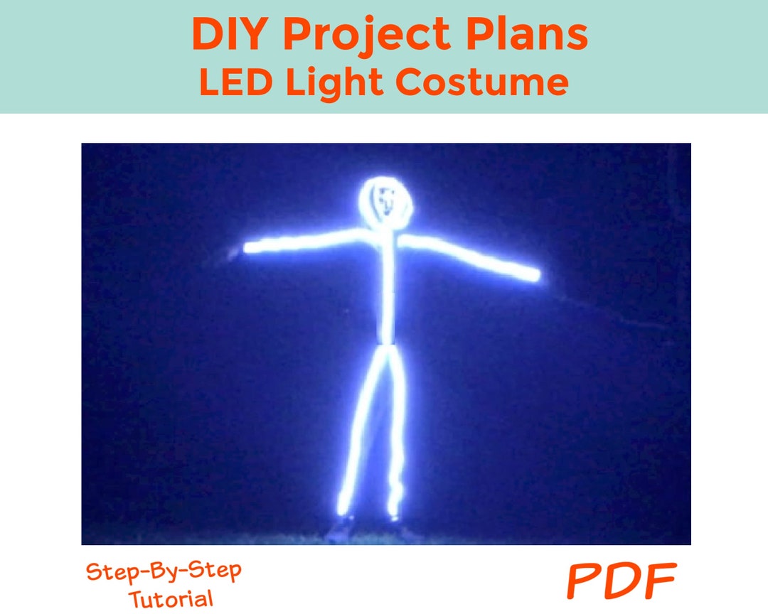DIY LED Light Costume Project Plans - Instant Download PDF - Etsy