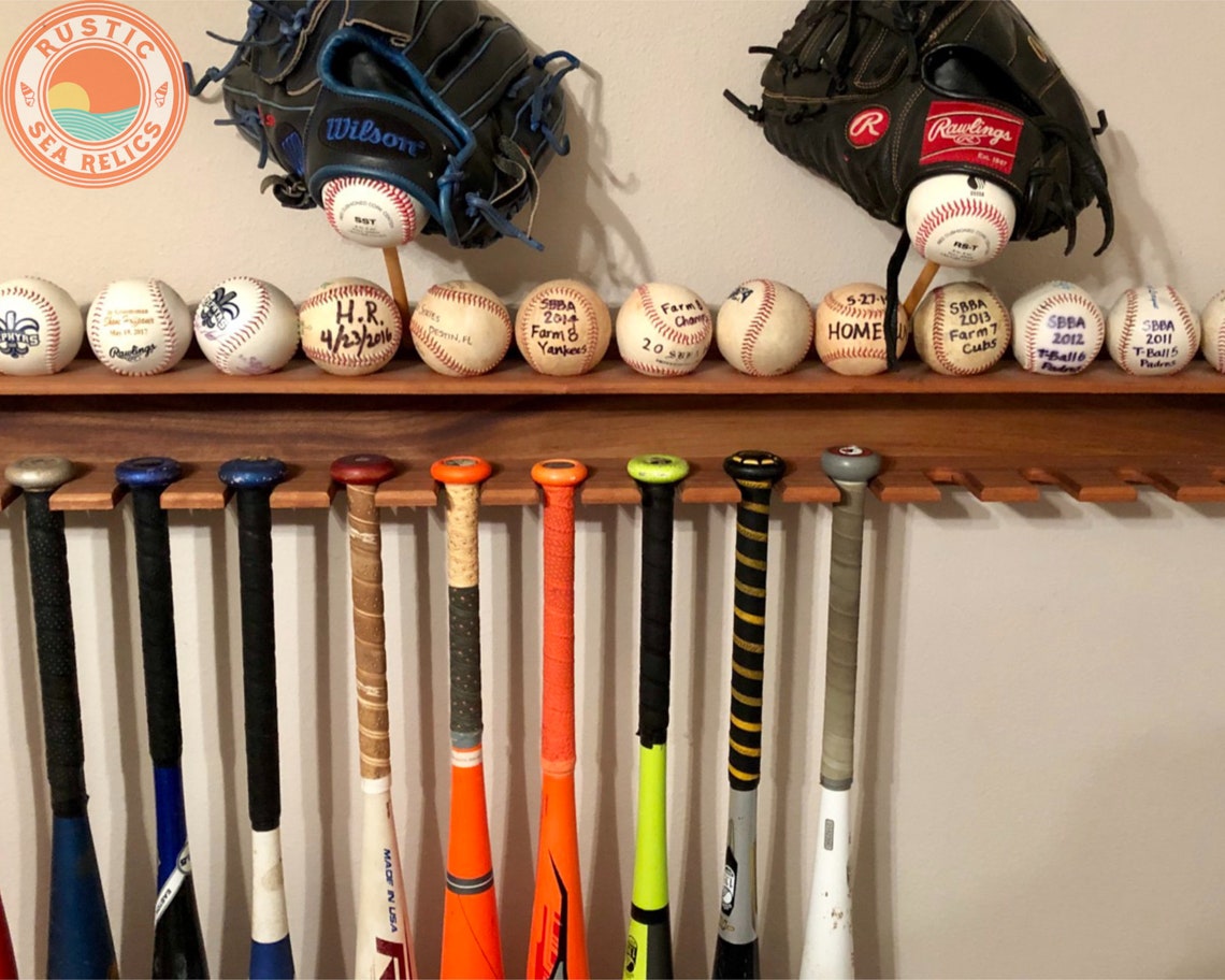Baseball Bat Wall Display Rack DIY Woodworking Plans - Instant Download ...